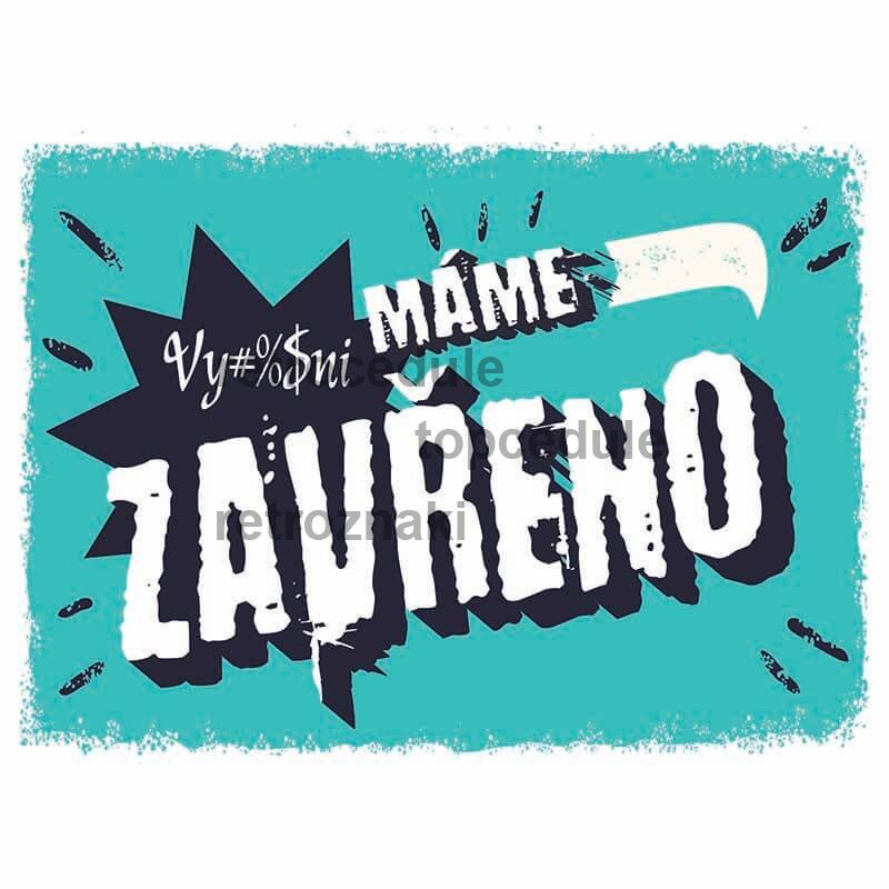 Napis Zaprto smo - Retro pločevinasti napisi