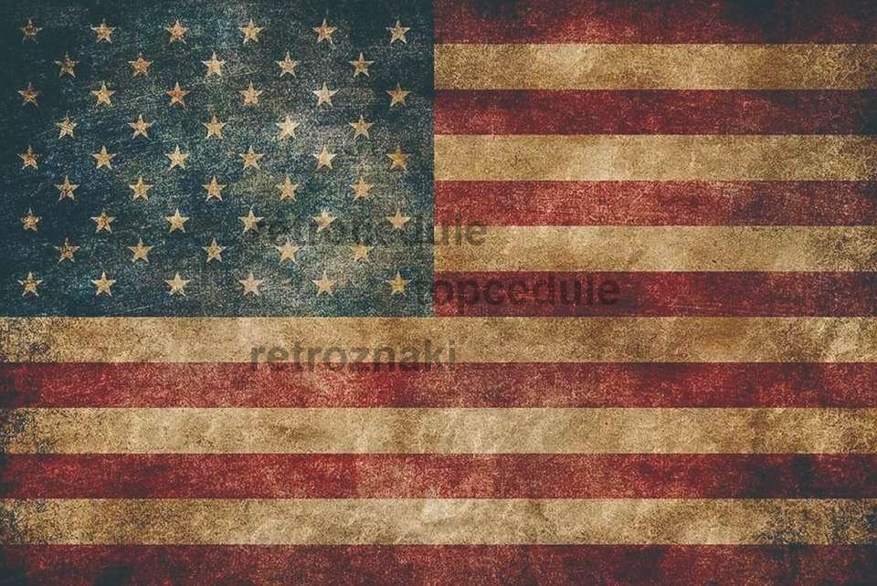 USA zászló jele - Retro ón jelek