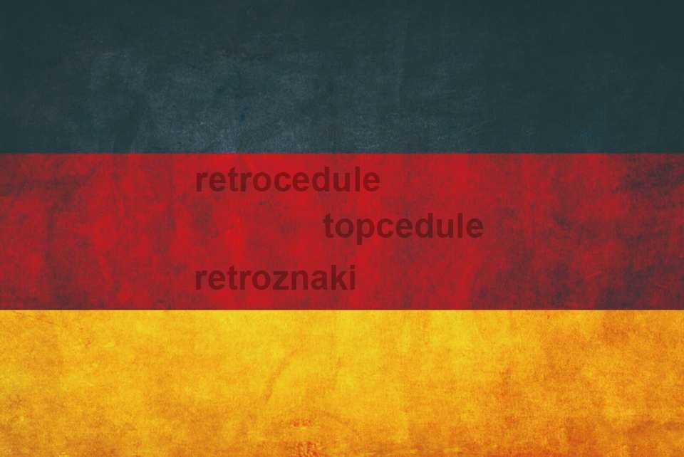 Németország zászló jele - Retro ón jelek