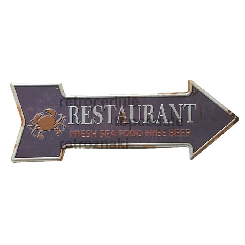 Cedule Restaurant - TOP plechove retro cedule