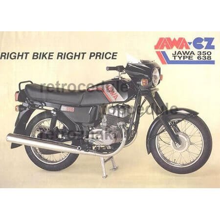 Plechová ceduľa Jawa CZ 350 type 638 - Retro plechové cedule