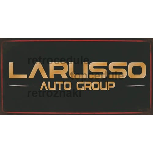 Larusso márkajelzés - Retro bádogtáblák