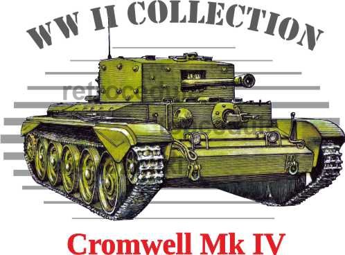Znak Tank Cromwell Mk VI - retro pločevinasti znaki